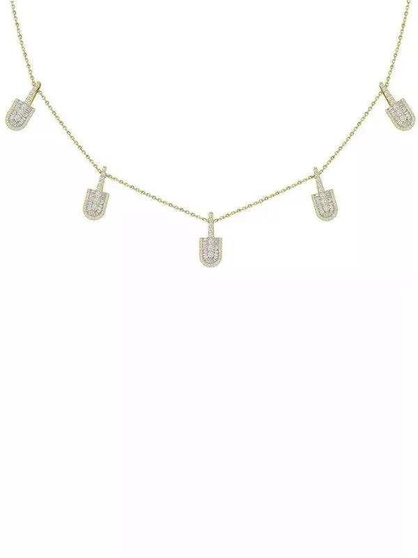 U LOS ANGELES Diamond U Necklace - Gold