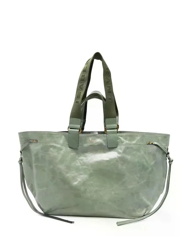 Isabel Marant Étoile Wardy Crinkled-leather Shoulder Bag - Green