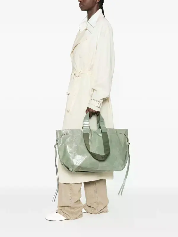 Isabel Marant Étoile Wardy Crinkled-leather Shoulder Bag - Green