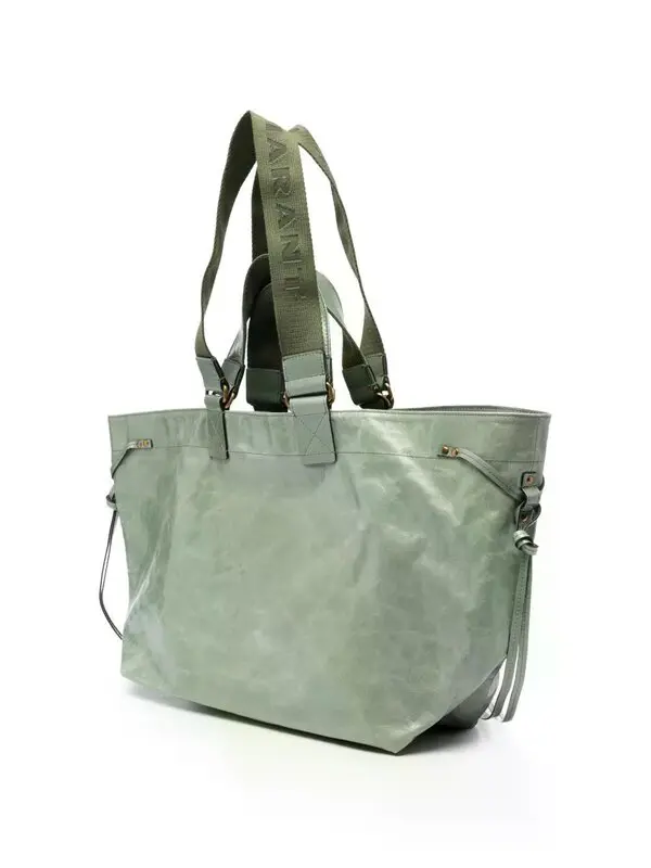 Isabel Marant Étoile Wardy Crinkled-leather Shoulder Bag - Green