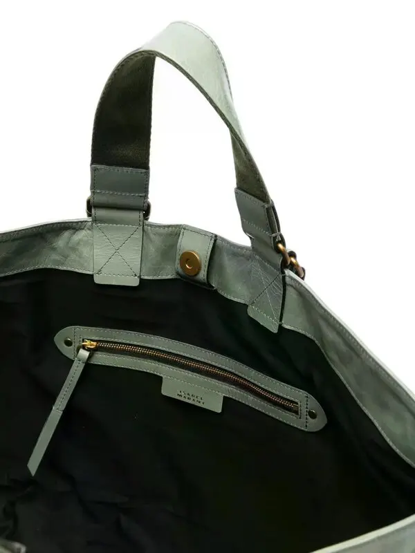 Isabel Marant Étoile Wardy Crinkled-leather Shoulder Bag - Green