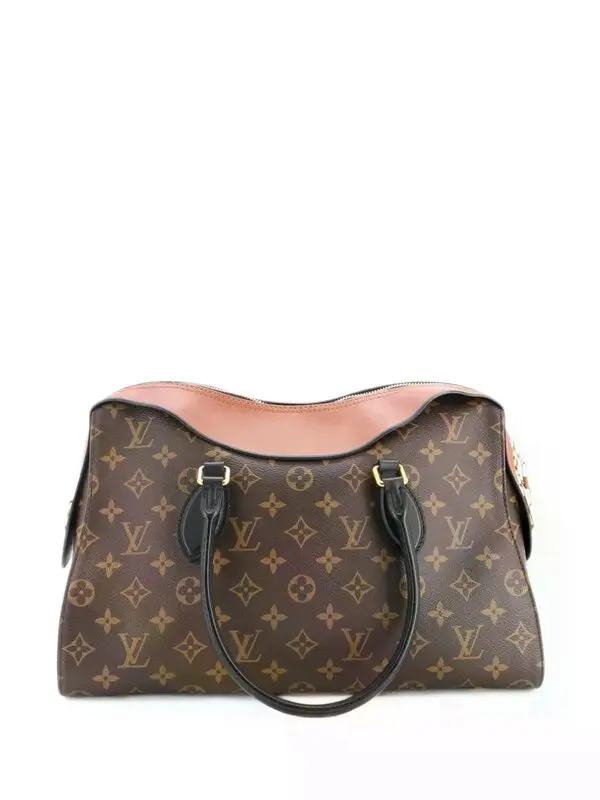 LOUIS VUITTON Tuileries Handbag Monogram Canvas With Leather Satchel