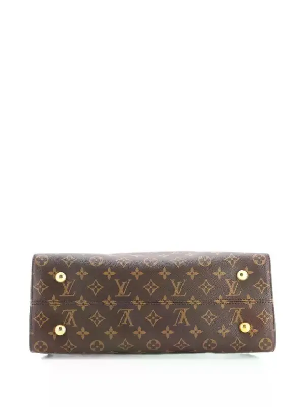 LOUIS VUITTON Tuileries Handbag Monogram Canvas With Leather Satchel