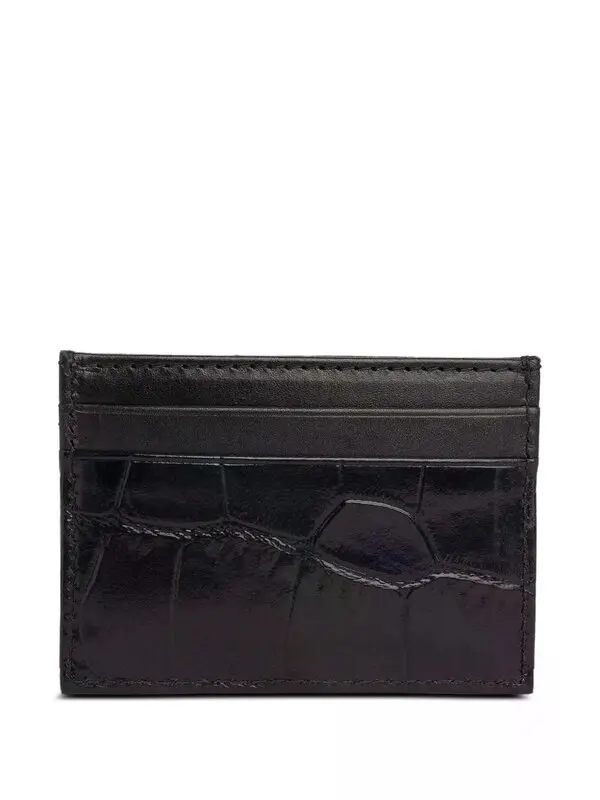 HACKETT LONDON Croc-effect Leather Card Holder