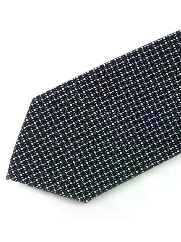 Brioni Micro-geometric Jacquard Tie
