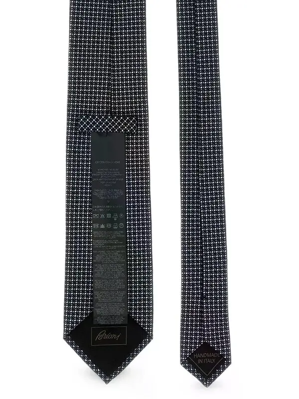 Brioni Micro-geometric Jacquard Tie