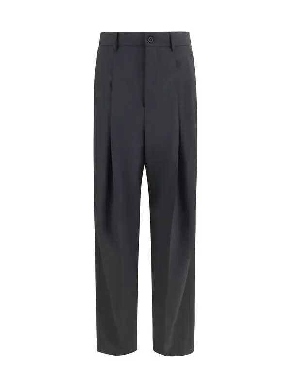 Dolce & Gabbana Wide-leg Wool Blend Tailored Pants