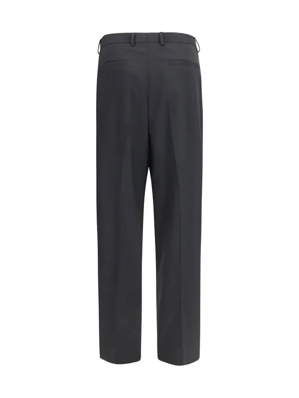 Dolce & Gabbana Wide-leg Wool Blend Tailored Pants