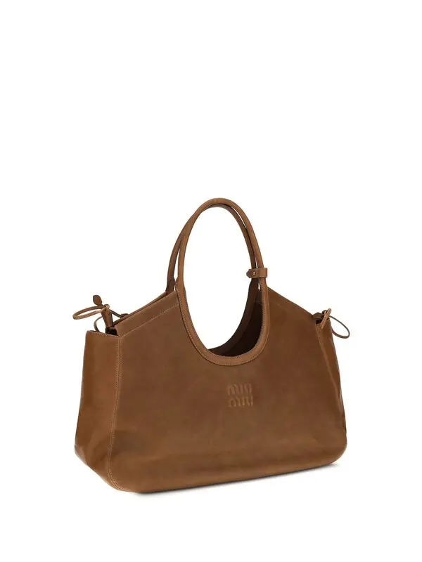 Miu Miu Ivy Nappa Shopping Bag