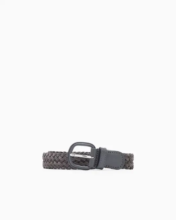 Giorgio Armani Woven Suede Belt