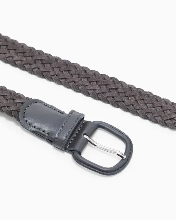 Giorgio Armani Woven Suede Belt