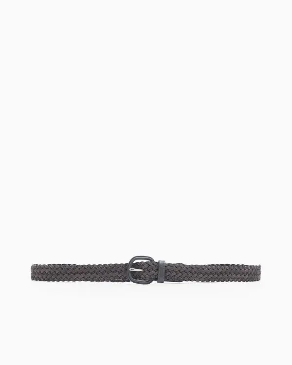 Giorgio Armani Woven Suede Belt
