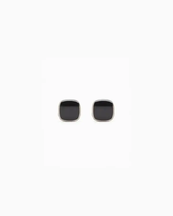 Giorgio Armani Sterling Silver Square Cufflinks