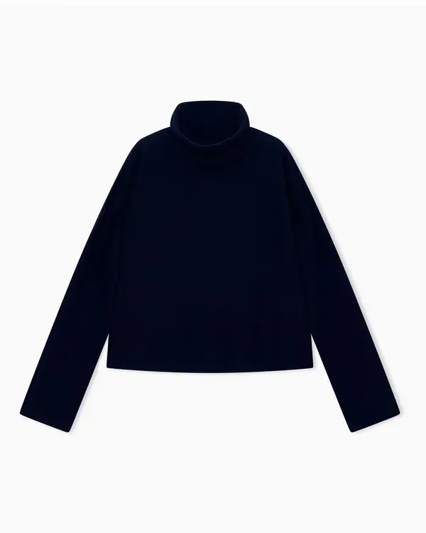 Giorgio Armani Sweater Regular Fit Pure Cashmere Volcano Collar