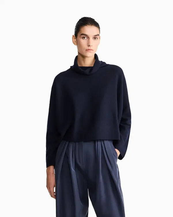 Giorgio Armani Sweater Regular Fit Pure Cashmere Volcano Collar