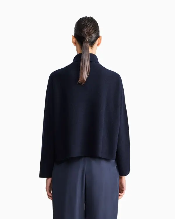 Giorgio Armani Sweater Regular Fit Pure Cashmere Volcano Collar