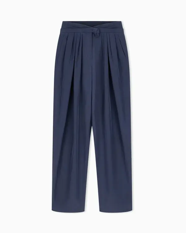 Giorgio Armani Trouser Regular Fit In Heavy Washed Silk