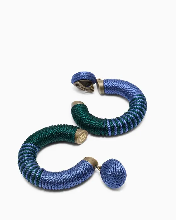 Giorgio Armani Hoop Earrings - Blue