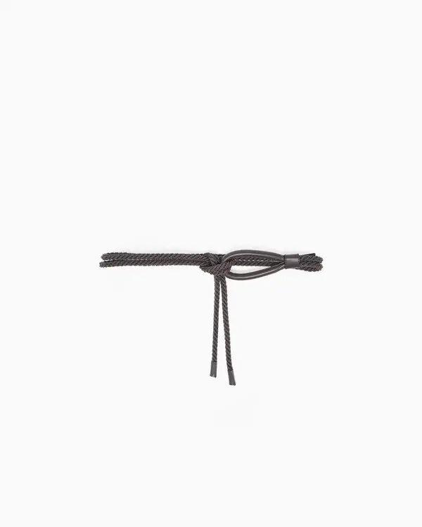 Giorgio Armani Cord Belt With Leather Details