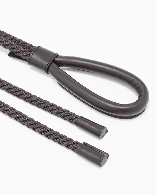 Giorgio Armani Cord Belt With Leather Details