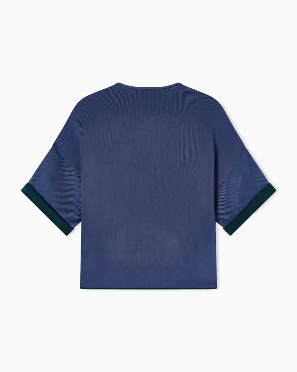 Giorgio Armani Ribbed Viscose Crew-neck Jumper