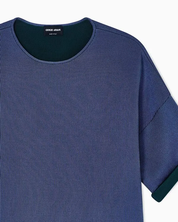 Giorgio Armani Ribbed Viscose Crew-neck Jumper
