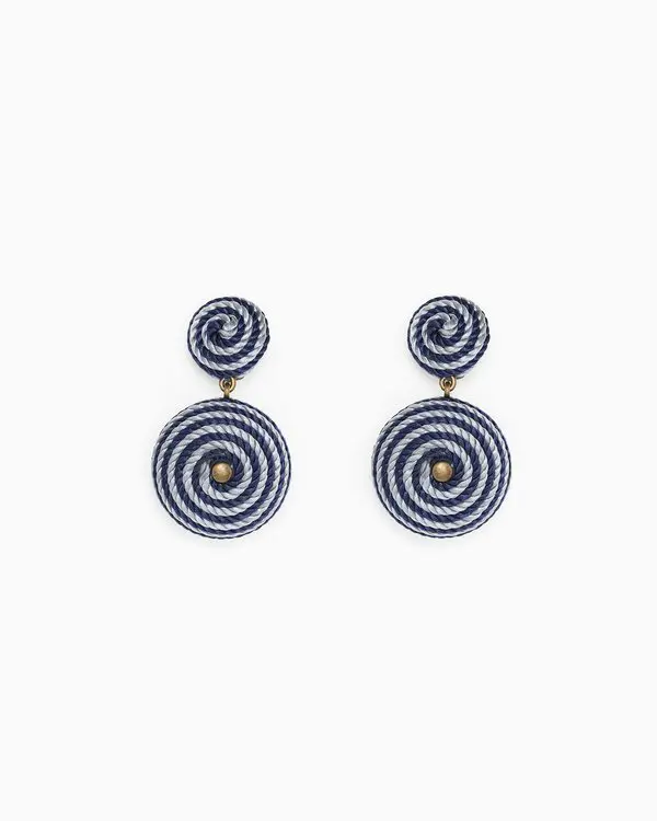 Giorgio Armani Earrings With Circular Pendant