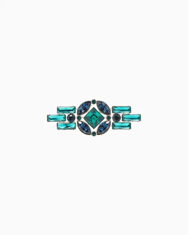 Giorgio Armani Brooch With Swarovski Crystals