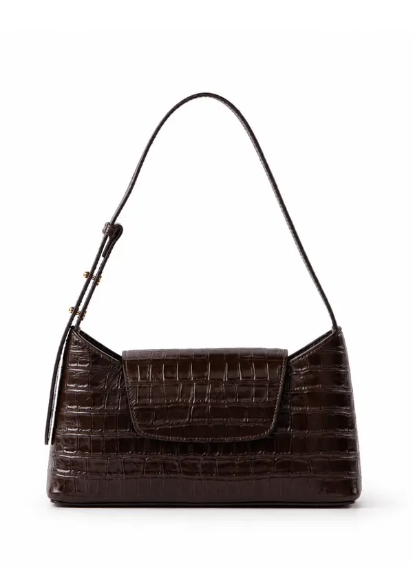 ELLEME Envelope Croco Embossed Leather