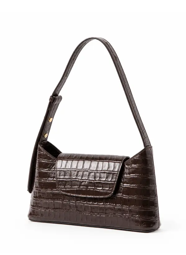 ELLEME Envelope Croco Embossed Leather