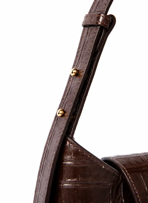 ELLEME Envelope Croco Embossed Leather