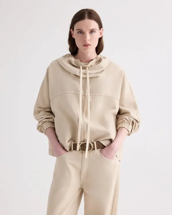 TWP Pull Me Over Denim Hoodie