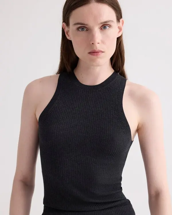 TWP Port Tank In Viscose Silk