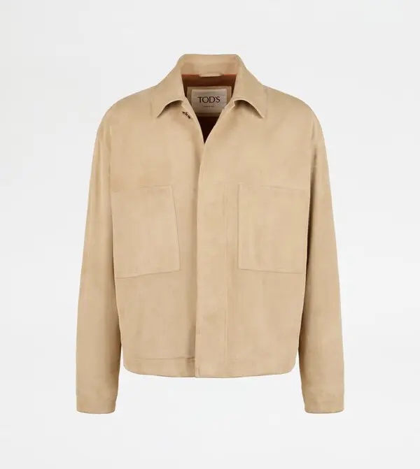 TOD'S Pashmy Suede Jacket - Beige
