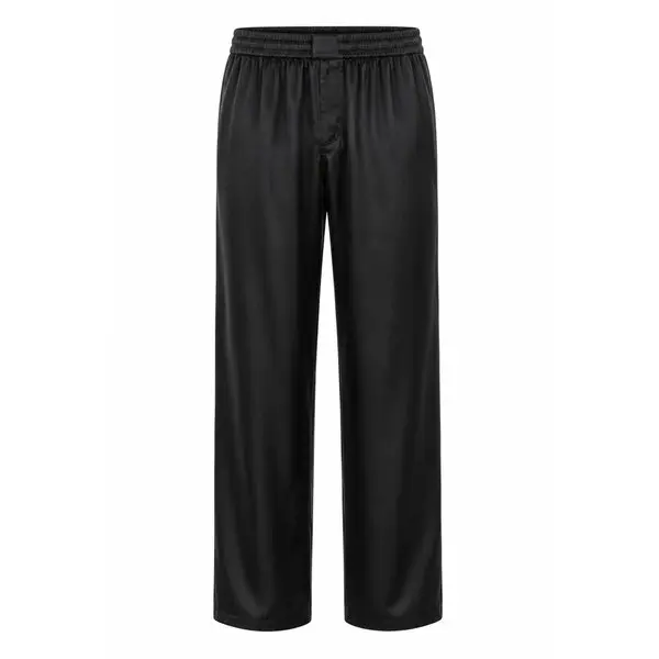 HUSTLE Black Is New Orange Satin-pants - Black/orange