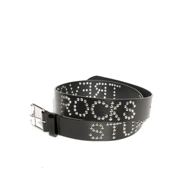 STUART TREVOR Rocks Studded Leather Belt