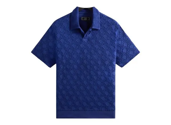 Kith Monogram Towel Terry Leo Polo Shirt - Current