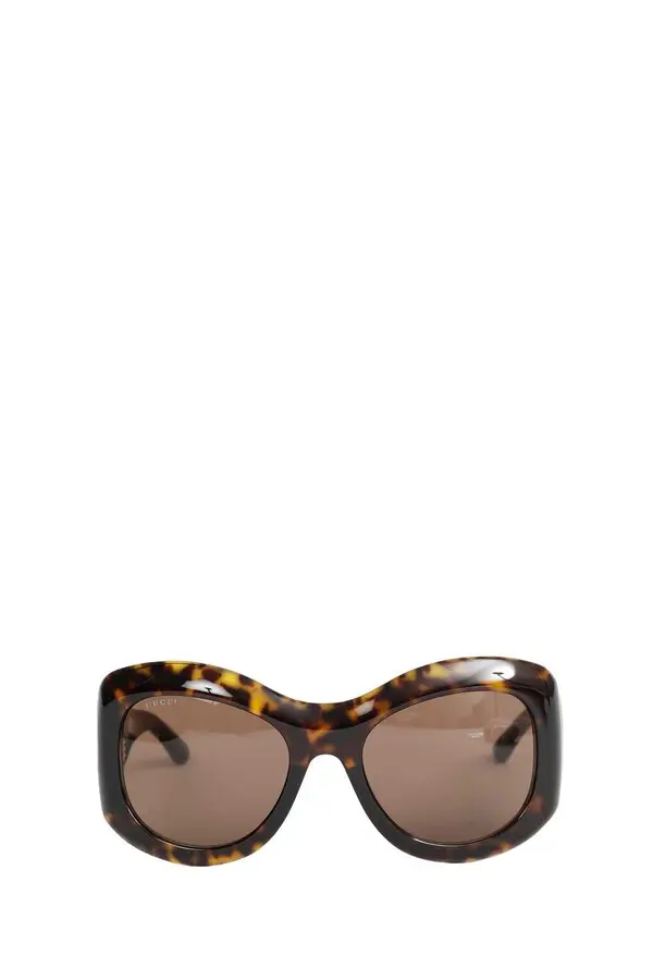 Gucci Round Frame Sunglasses - Brown