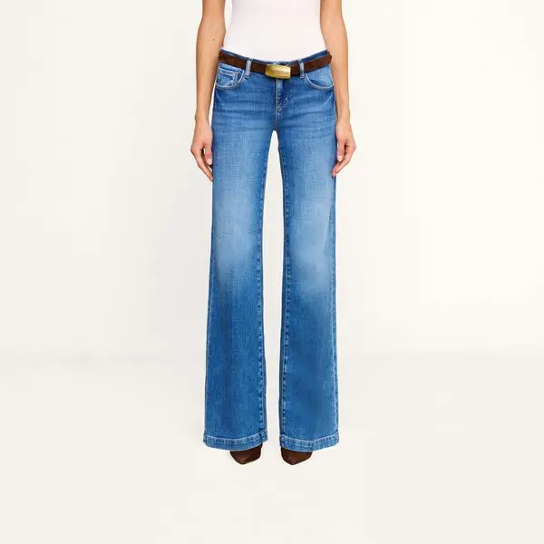 L'Agence Joanne Low-rise Wide-leg Jean - Salinas