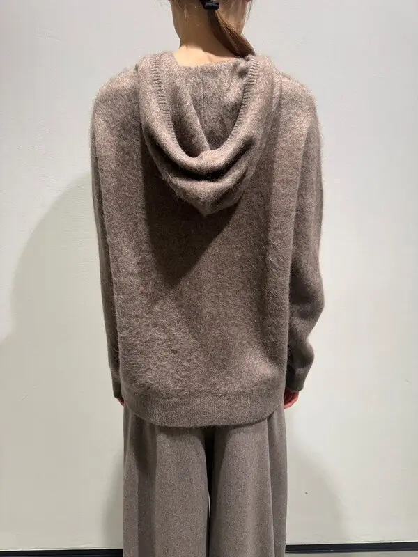 Max Mara Long-sleeved Hooded Knitwear