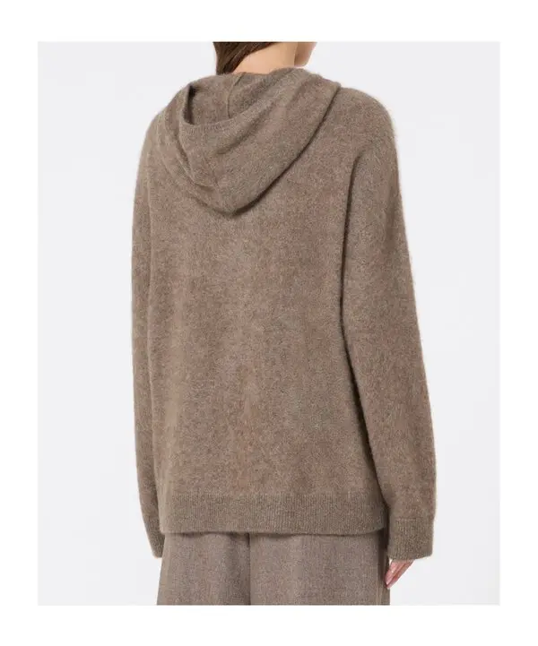 Max Mara Long-sleeved Hooded Knitwear
