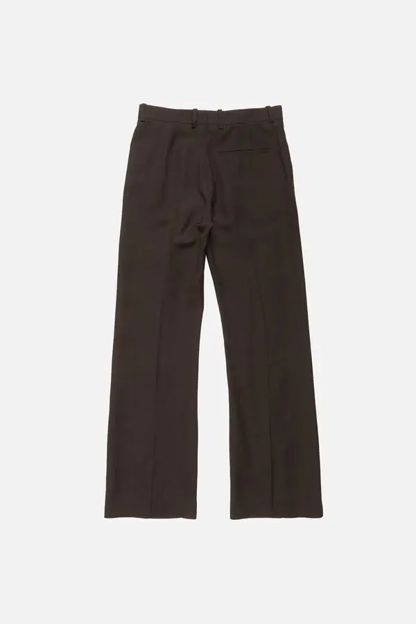 Acne Studios Tailored Herringbone Trousers - Chocolate Brown