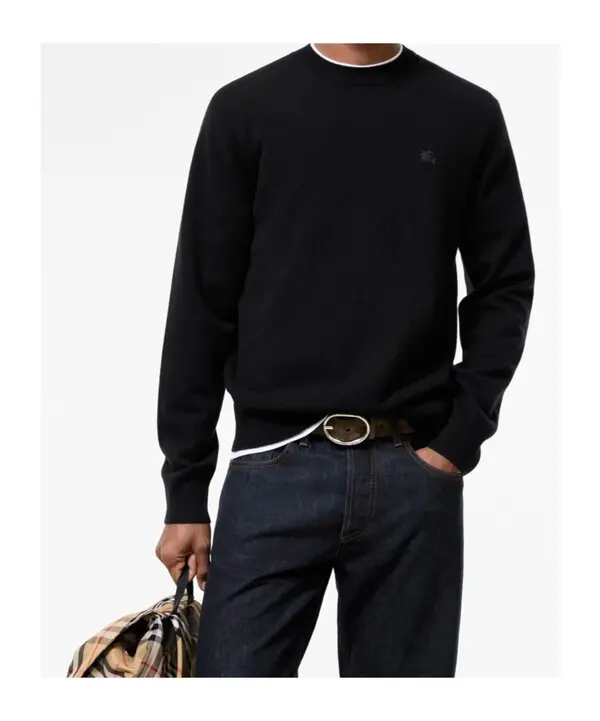 Burberry Cashmere Blend Sweater - Black