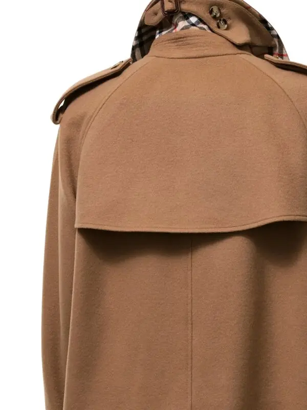 Burberry Cropped Cashmere Mayfair Trench Jacket