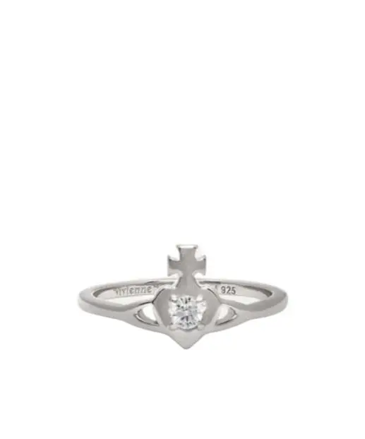 VIVIENNE WESTWOOD Logo-engraved Embellished Ring