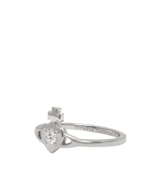 VIVIENNE WESTWOOD Logo-engraved Embellished Ring