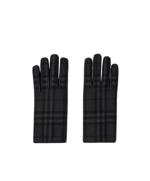 Burberry Check Wool Gloves