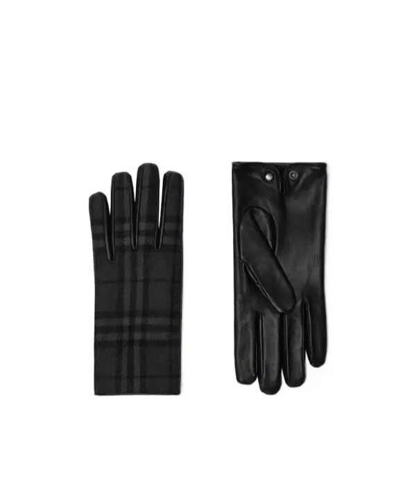 Burberry Check Wool Gloves