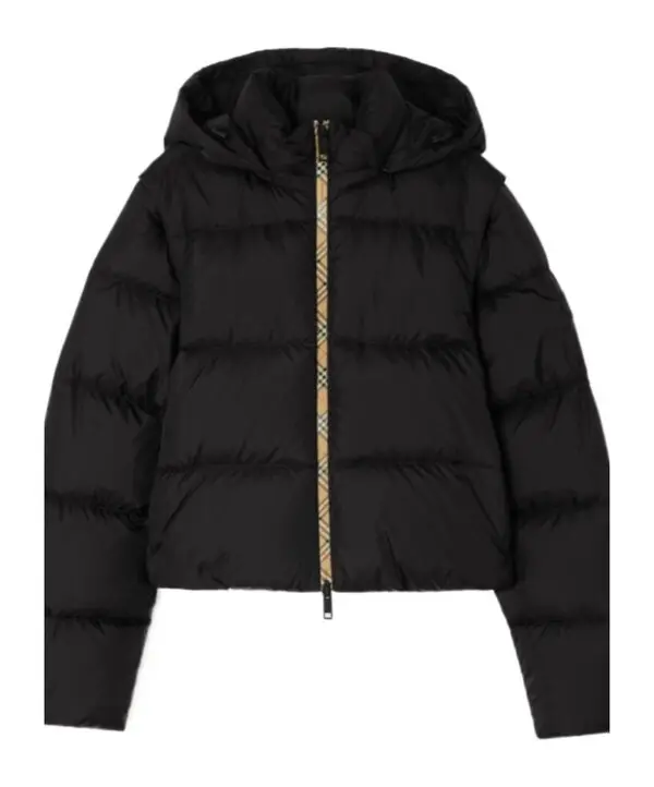 Burberry Detachable Sleeve Nylon Langdale Puffer Jacket - Black