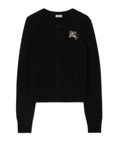 Burberry Knight Wool Cashmere Cardigan